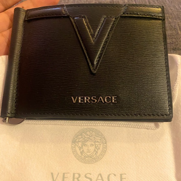 Versace | Bags | Versace Block Texture Walet | Poshmark